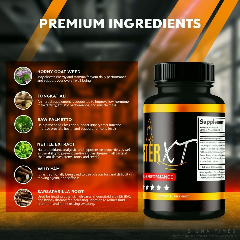 Booster XT Male Capsules to Boost T-Levels for Enhanced Intimate Drive ...