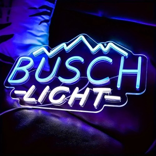 Busch Light Neon Signs Ice Mountain LED Neon for Wall Decor Business ...