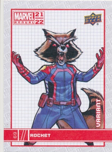 #69 ROCKET 2021-22 2022 Upper Deck Marvel Annual CANVAS VARIANT ...
