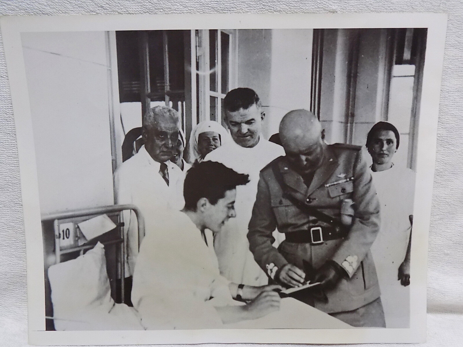 1940 Press Photo: Italian Fascist Dictator Mussolini Visits Wounded ...