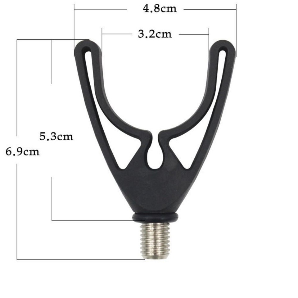 2pcs Bank Sticks Fishing Rod Holder Head Angle Gripper Connect Carp ...