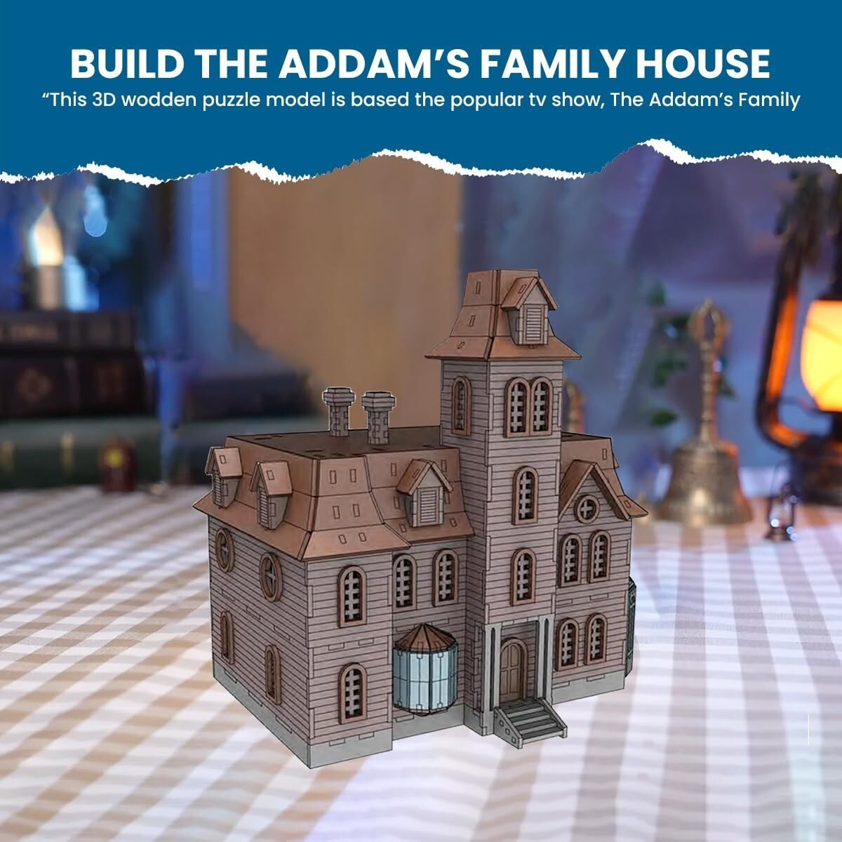 Addams Family House Model Kit - New Version Spooky Delight Eerie Fun ...