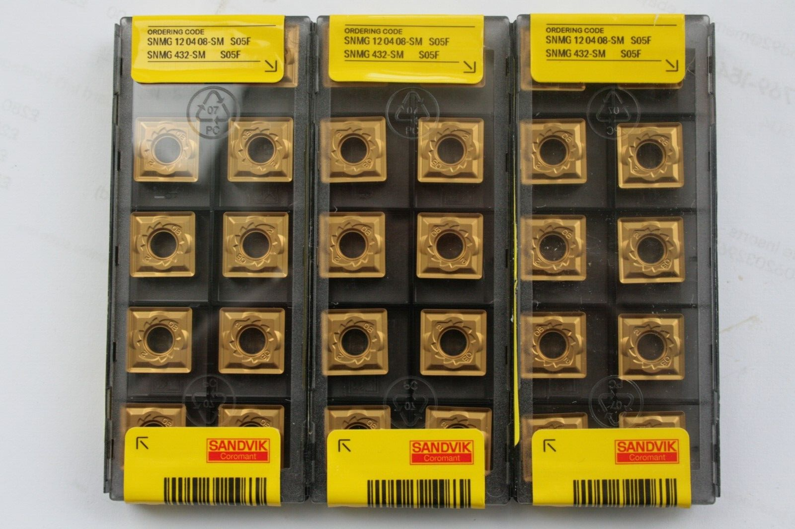Sandvik Carbide Inserts - SNMG 120408-SM ( S05F ) | eBay