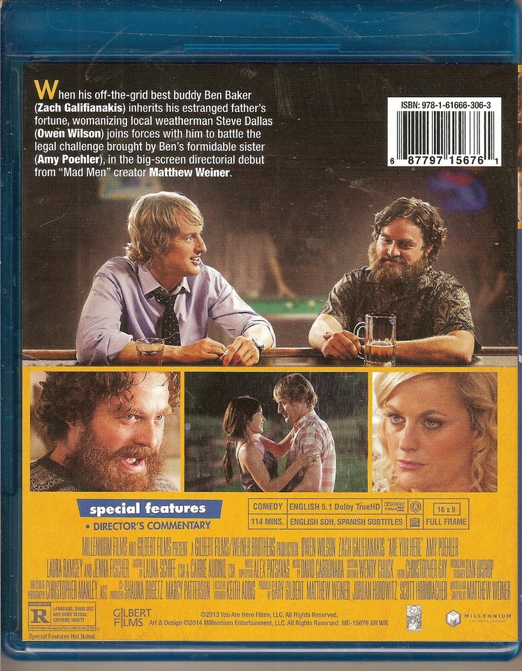 "Are You Here" (Gilbert Films BluRay 2014) dark comedy; a disputed ...