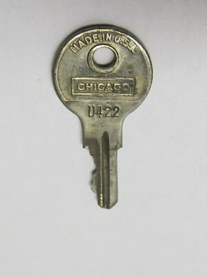 VINTAGE CHICAGO KEY # U422 MADE IN USA | eBay