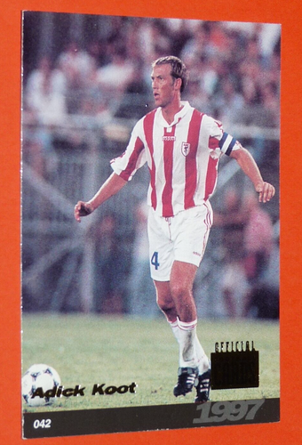 ADICK KOOT AS CANNES LA BOCCA PAYS-BAS FOOTBALL CARD PANINI 1996-1997 ...