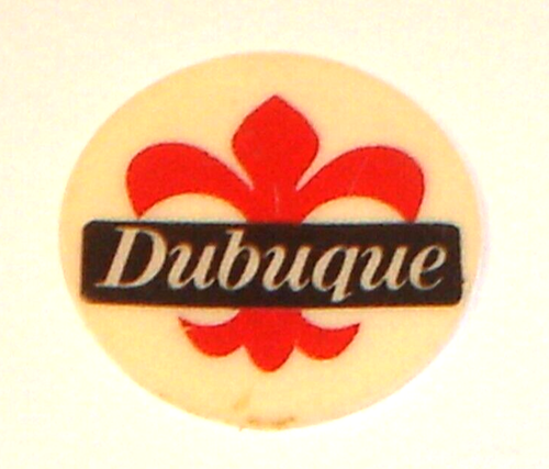 Vintage Dubuque Packing Company Plastic Fleur-De-Lis Logo Emblem ...