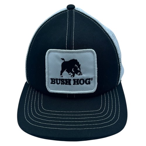 Bush Hog Mesh Trucker Hat Head To Toe Snapback Foam Backed Cap Black ...