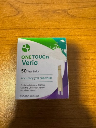 OneTouch VERIO Blood Glucose Test Strips 50CT Free Shipping Exp 12/26 ...