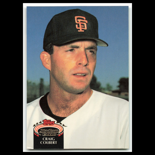 Craig Colbert Rookie #891 1992 Topps Stadium Club San Francisco Giants ...