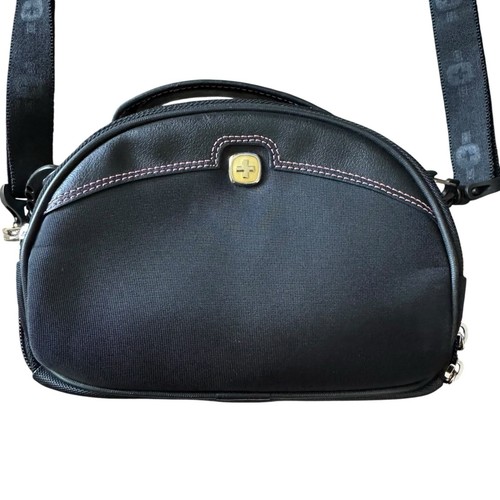 Wenger Rhea Camera Bag Shoulder Purse Black Pink Padded Swiss Army ...