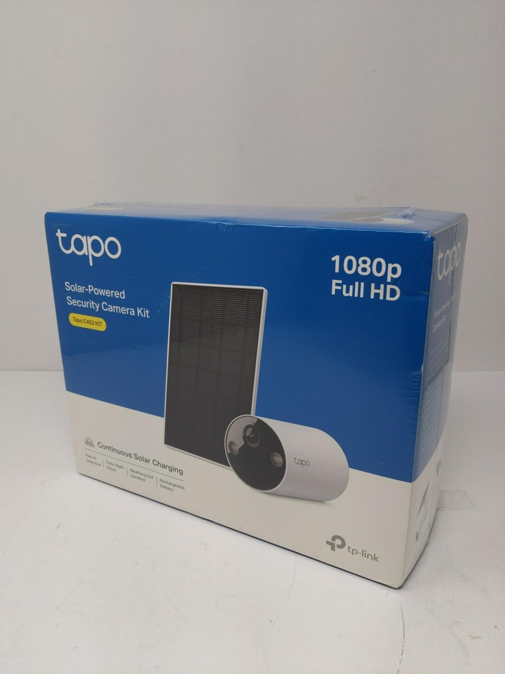 Tp-link 𝗧𝗮𝗽𝗼 Solarcam C402 Kit, Outdoor Battery Camera W/solar Panel ...