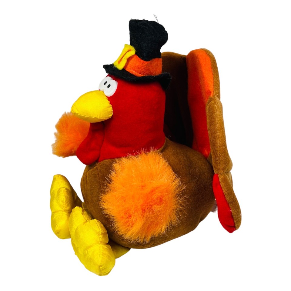 Thanksgiving Turkey Plush Gibson Greetings Stuffed Animal Toy Decor ...