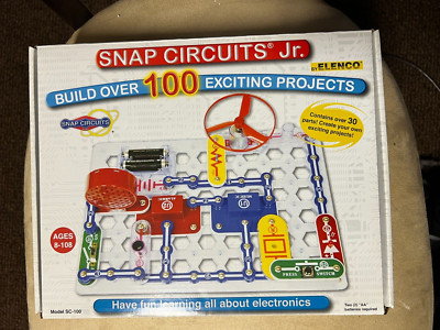 Snap Circuits Jr. SC-100 Electronics Discovery Kit. Missed two 1-snap ...