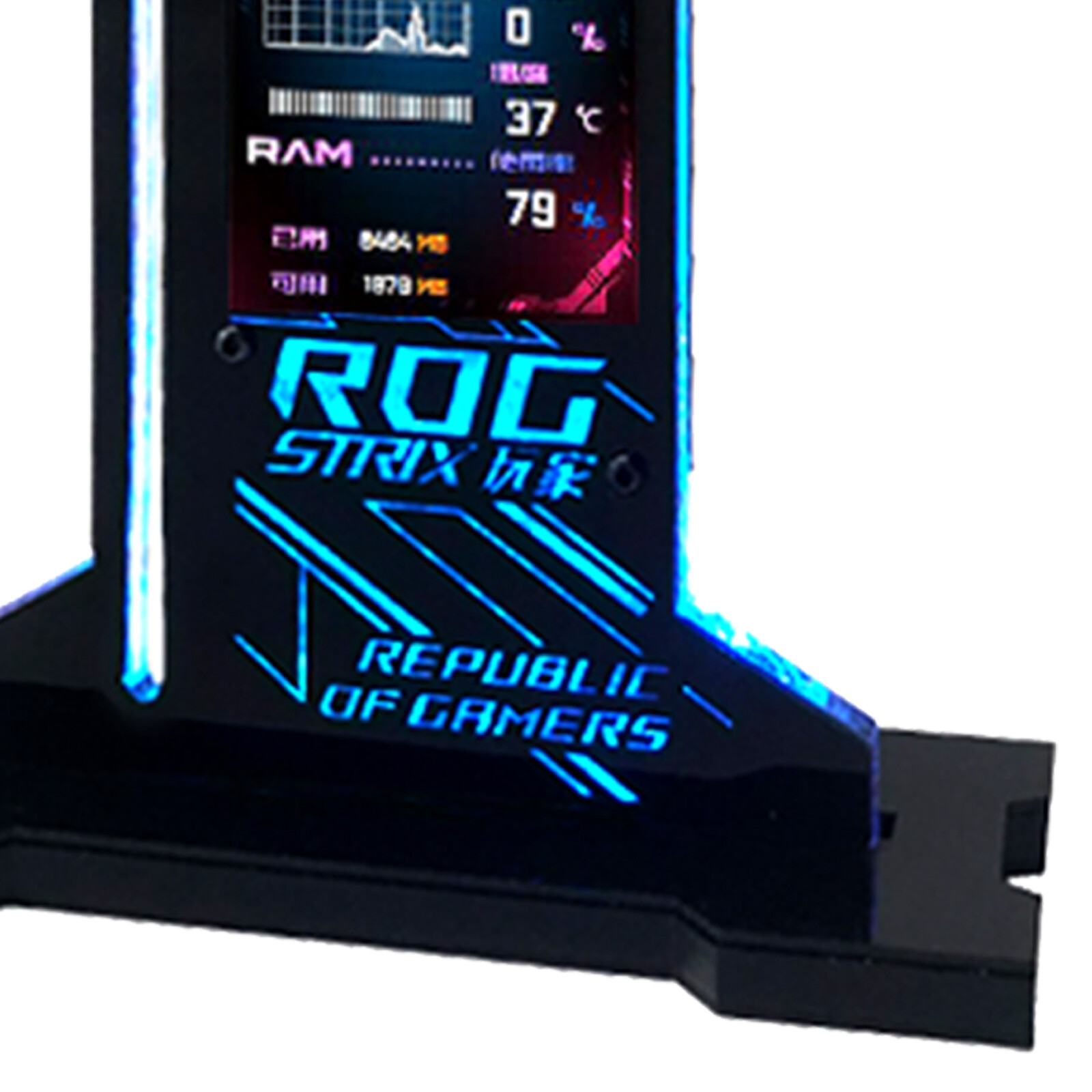 Graphic Video Card Bracket VGA Holder 2.4" LCD RGB CPU GPU RAM Monitor ...