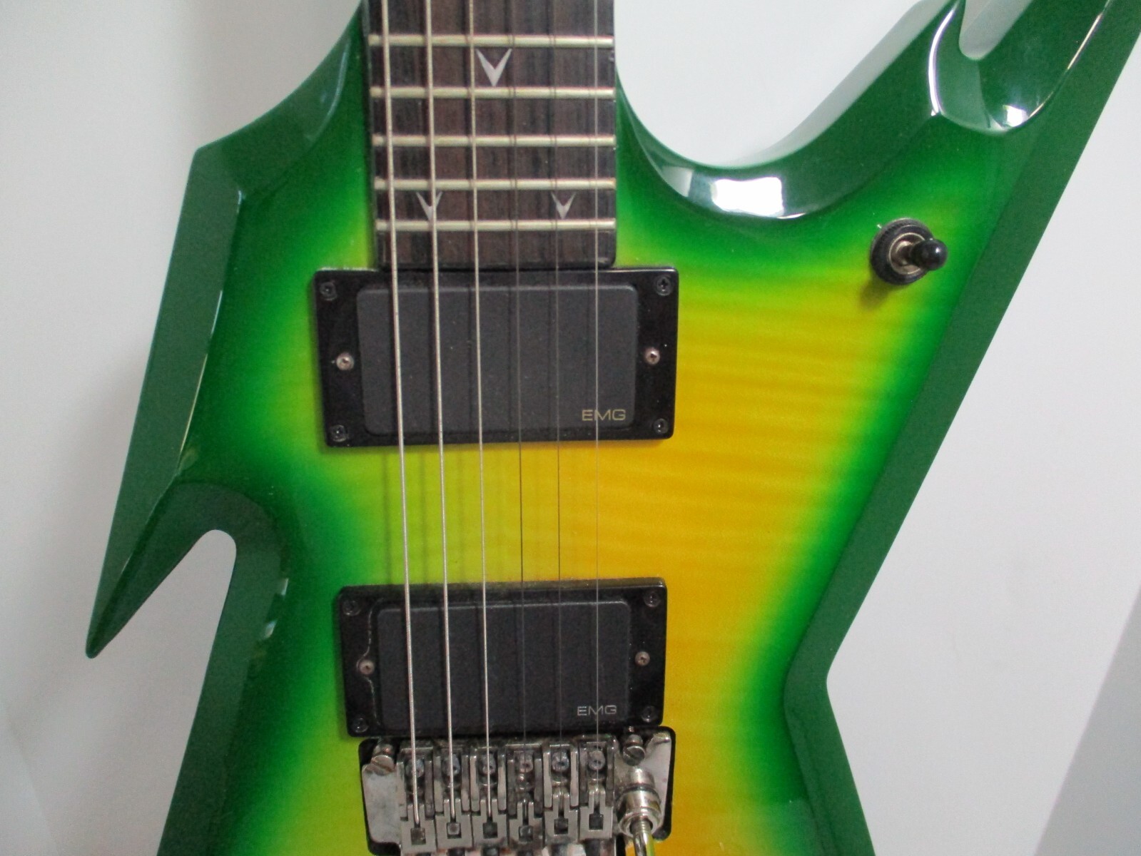 Dean Dime Razorback RZR255 7 String Electric Guitar - Yellow/black for ...