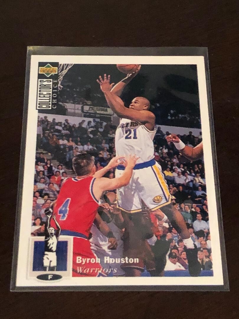 1223-3 1994 Upper Deck Byron Houston Golden State Warriors Collector’s ...