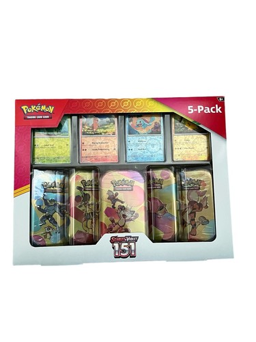 Pokemon Scarlet & Violet - 151 5-pack Mini Tins w/ 4 promos Bundle | eBay