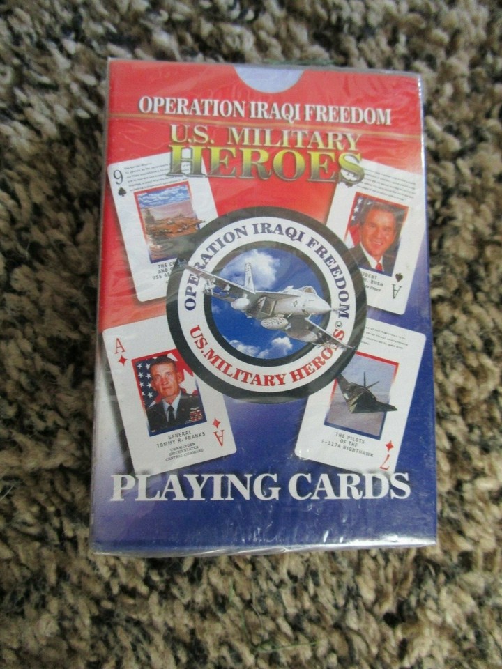 Operation Iraqi Freedom US Military Heroes Playing Cards New Sealed | eBay