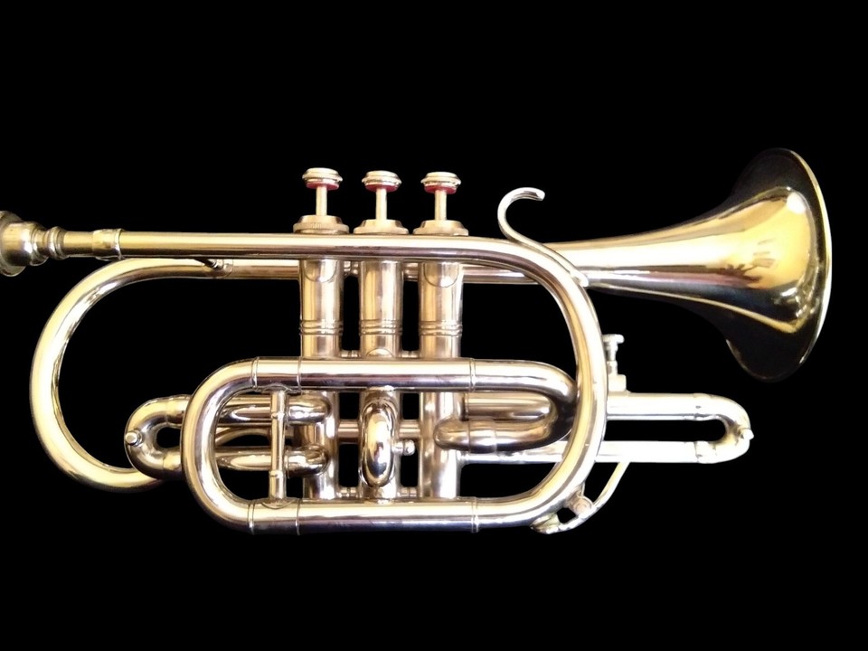 Cornet Chrome Polish Jazz Orchestra Instrument Student Model ...