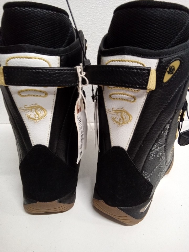 5150 Snowboard Boots Fifty One Fifty Lace Up Womens Size 6 Black White ...