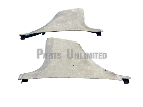 14-17 Benz S550 S63 W222 AMG OEM L& R side B pillar lower trims covers ...
