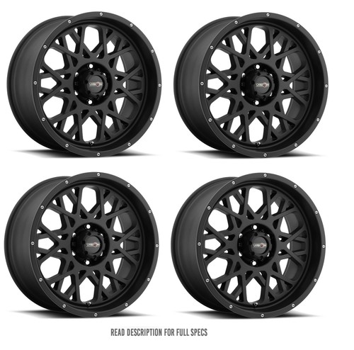 Vision Wheel Set of 4 412 Rocker 18" x 9" Black 5x150 12mm Wheels | eBay