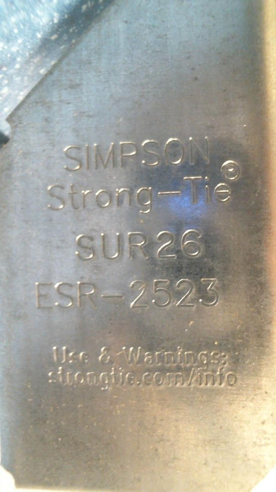 Simpson Strong Tie 2 X 6" Joist Hanger Skewed Right (SUR26) FS | eBay