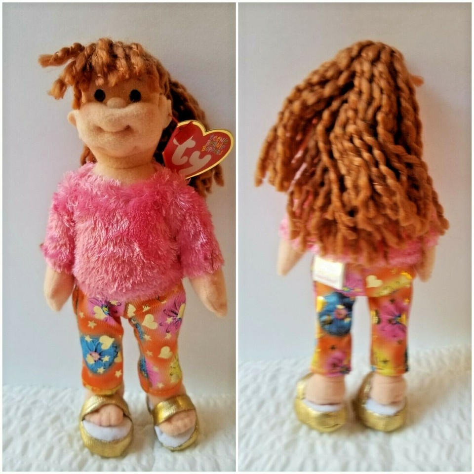 NEW 2002 TY TEENIE BEANIE BOPPERS SNAZZY SABRINA 8.5 inch Stuffed Doll ...