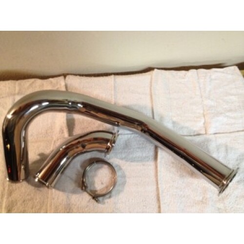 No Limit Stock Replacement Polished Hot Side Pipe For 2008-2010 Ford 6. ...