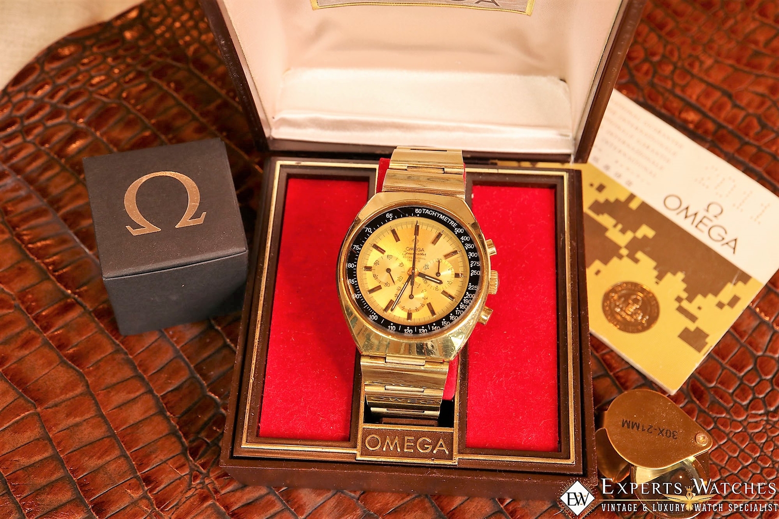 Military Omega Mark II SpeedMaster 147.034 1970 Chronograph 861 Gold ...