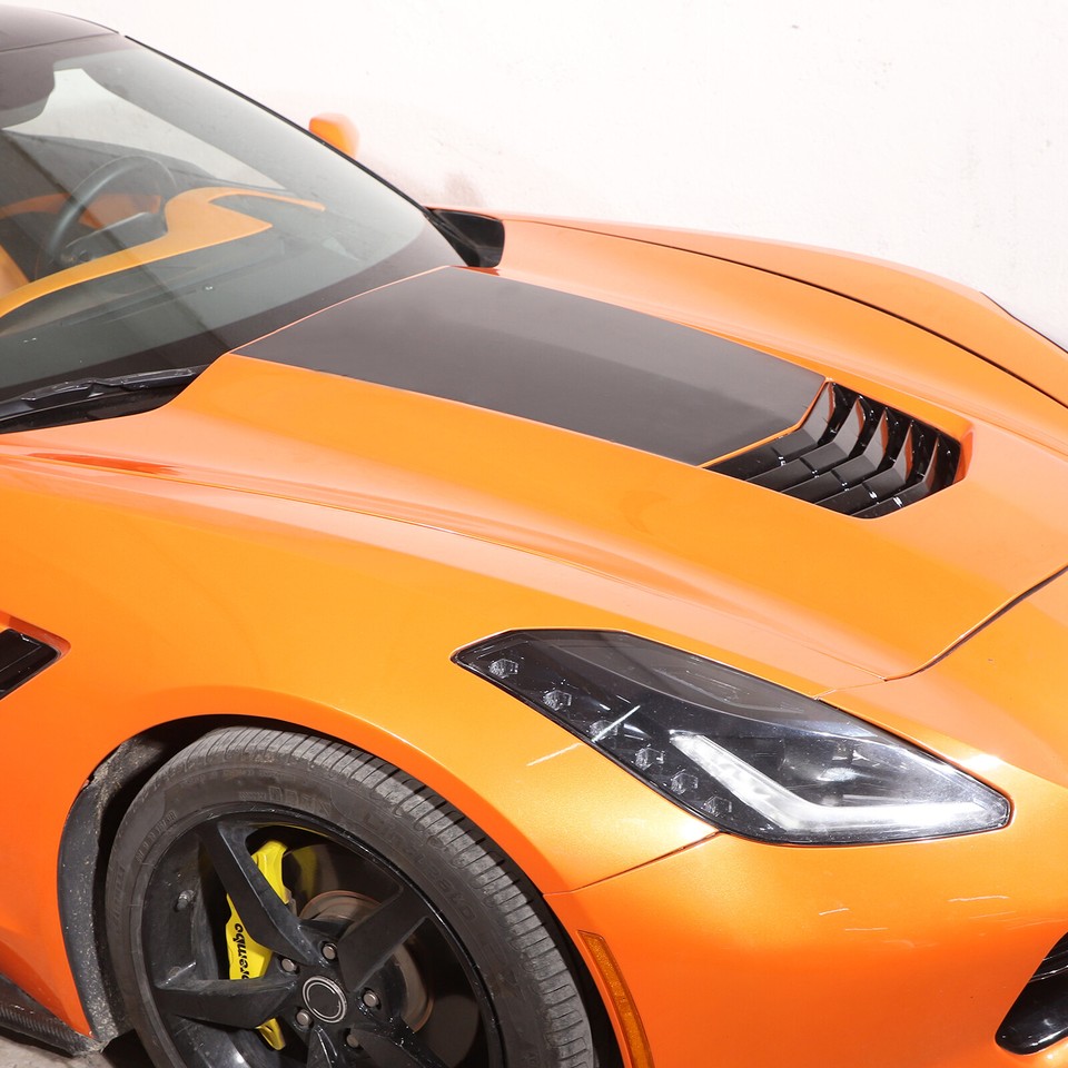 Car Front Hood Scoop Stinger Decal Vinyl For 2014-2019 Corvette C7 ...
