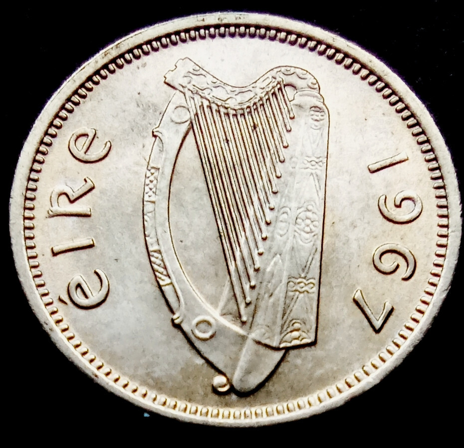Ireland 1967 | Irish 3d | Three Pence | Hare | KM.12a | UNC | eBay