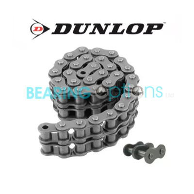 Dunlop Duplex 04B 06B 08B 10B 12B 16B Roller Chain Links & Meters ...