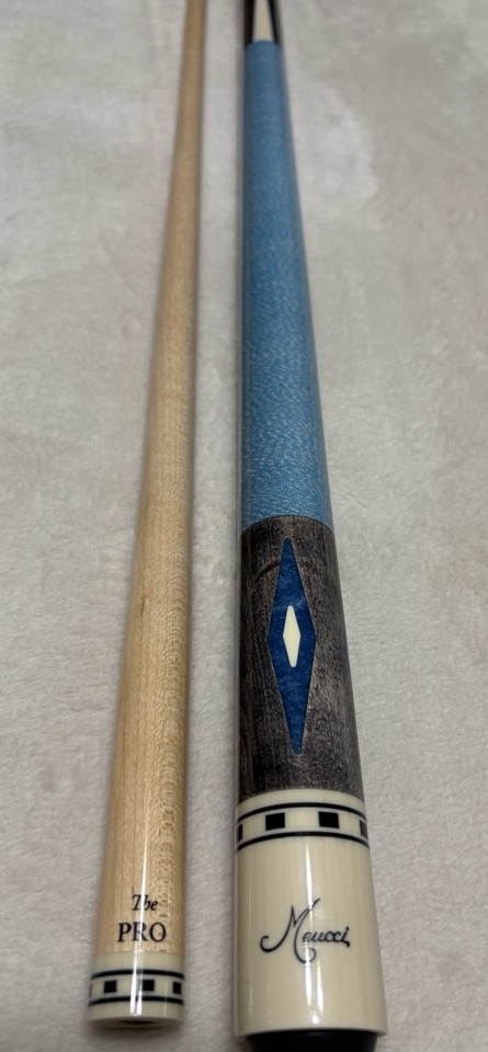 Meucci Economy Cure 7 Blue Pool Cue 19oz with 12.5mm Pro Shaft | eBay