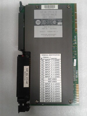 Allen Bradley 1771-IL Analog Input Module Series B FW Rev. A w/ Wiring ...