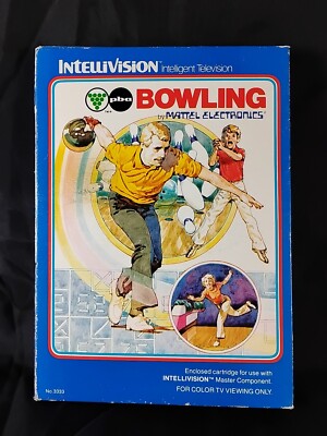 PBA Bowling - Intellivision Complete Game w/ Box, Manual & Overlay ...