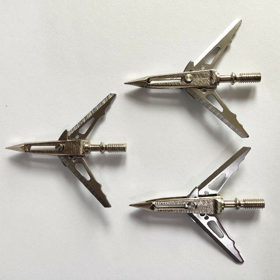 12PCS Hunting Killzone Broadheads 100Grain Sharpen Blade 2" Cut Archery ...