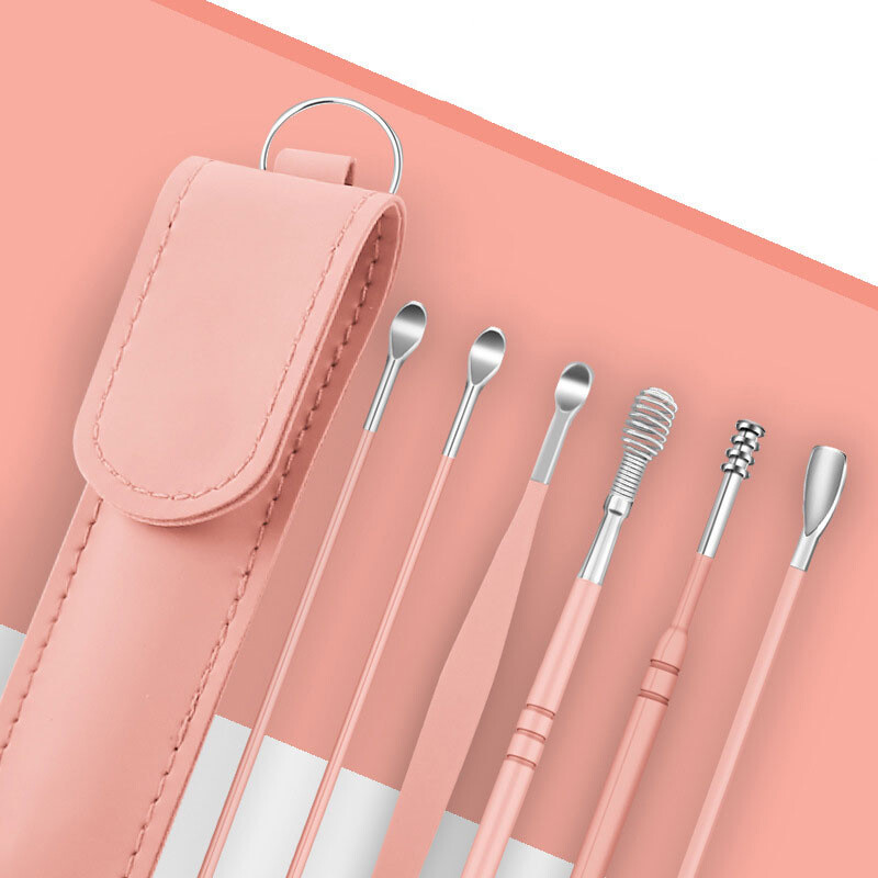 7/6pcs Ear Cleaner Ear Wax Removal Remover Cleaning Tool Kit Spiral Tip ...