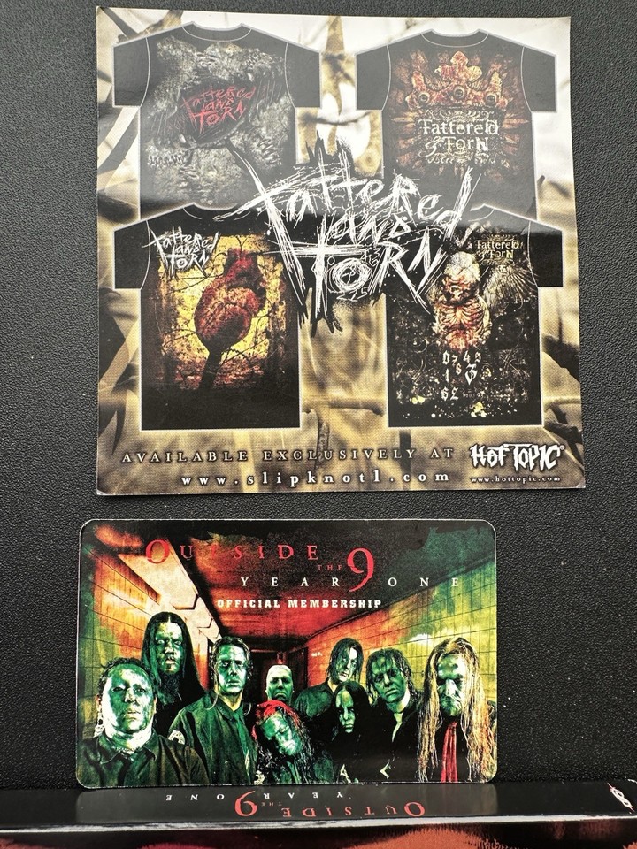 **RARE & LIMITED** Slipknot Outside The 9 Patch, Membership Card, Fan ...