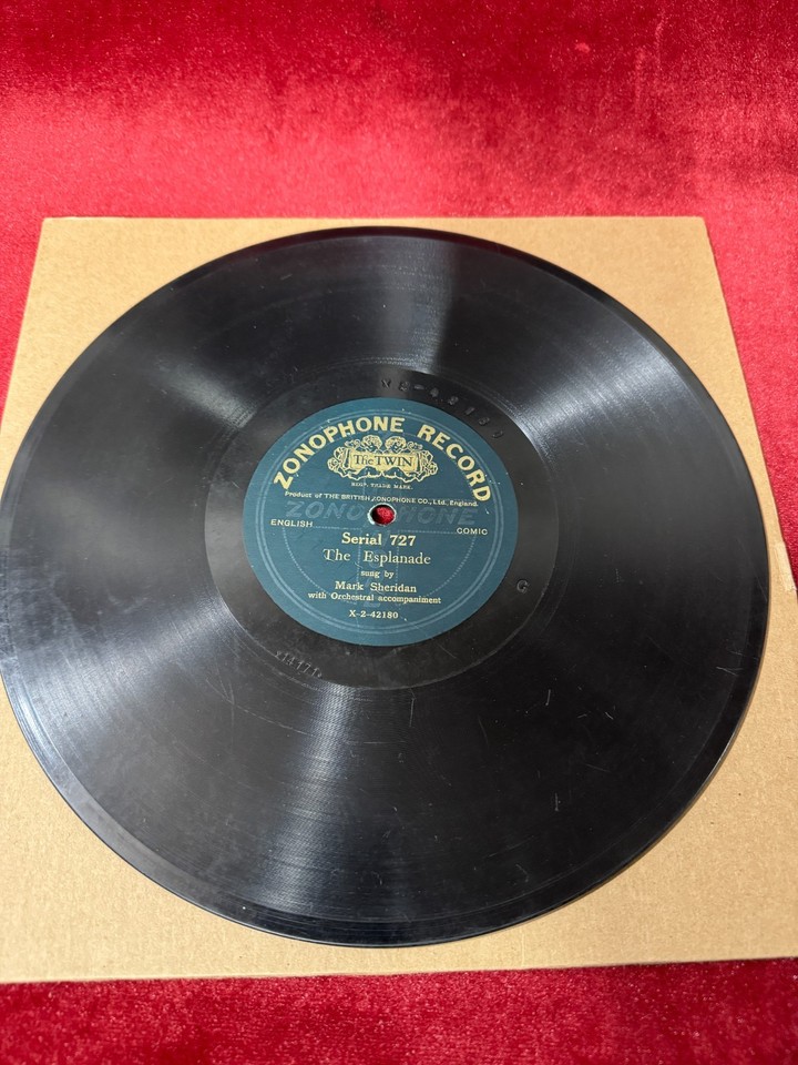 78Rpm, Music Hall, Mark Sheridan 'The Esplanade' Zonophone Twin! | eBay UK