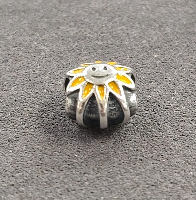 Authentic Pandora Sterling Silver Smiling Sun Bead Charm | eBay
