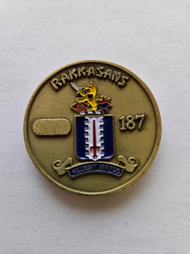 US ARMY Ft Campbell,Ky Airborne Rakkasans 187th Regiment challenge coin ...