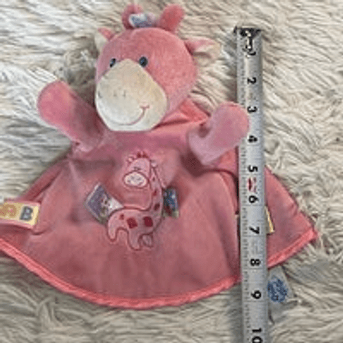 Taggies Pink Giraffe Baby Lovey Security Blanket Plush Clutch Nunu ...