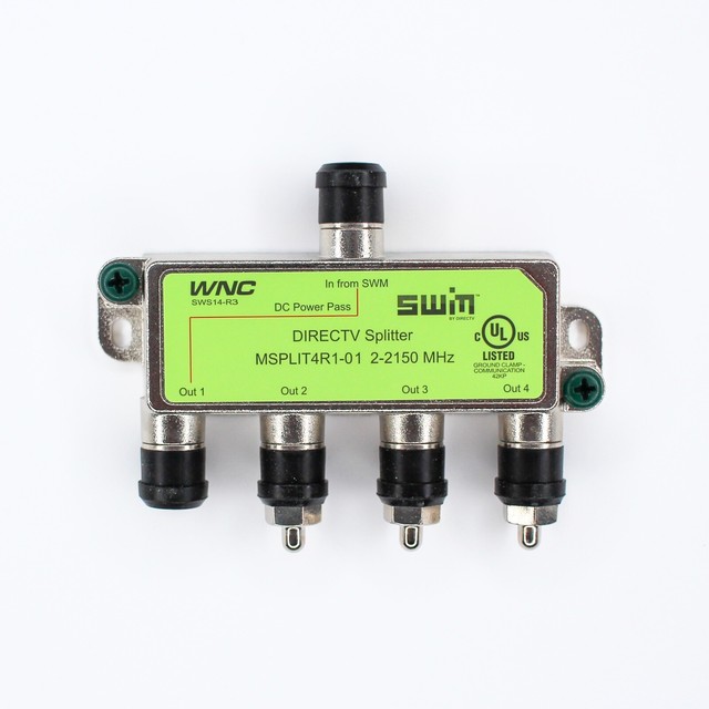 DIRECTV 4-way SWM Splitter Swim 4 Way Multi Switch Dtv HD Sl3 Sl5 Green ...