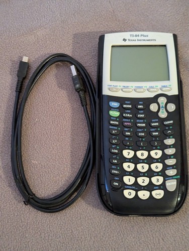 Texas Instruments TI-84 Plus Graphing Calculator - Black with cable ...