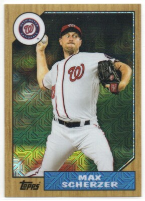 Max Scherzer 2017 Topps '87 Topps Silver Pack Chrome #87MS Washington ...