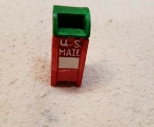 Hobby Model Train HO Scale 1" Tall Wood Wooden Mail Box Mailbox Green ...