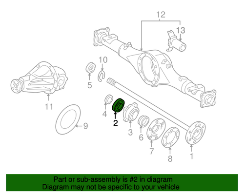 2000-2004 Toyota Tacoma Rear Axle Shaft Wheel Bearing RH/LH ...