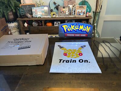 Pokemon TCG Led WINDOW LIGHT UP sign Retail Display Hobby Store TYPE B ...